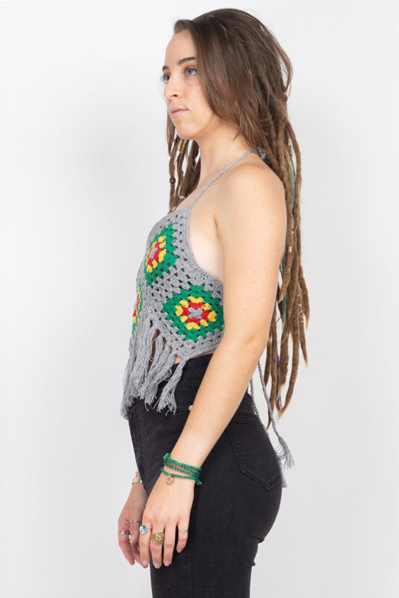 Rasta Fringe Crochet Top - Etsy