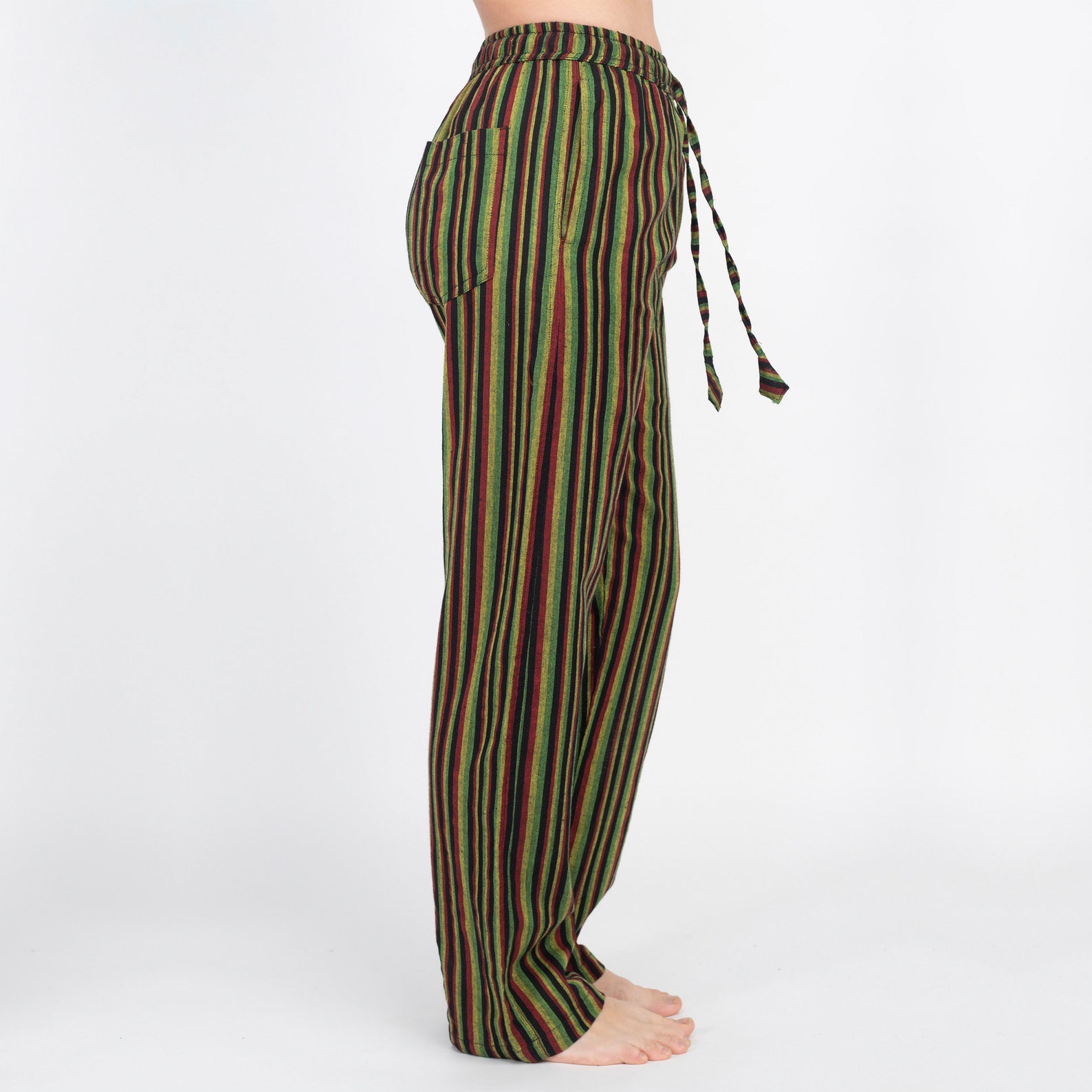 Rasta Reggae Stripes UniSex Drawstring Pants | Etsy