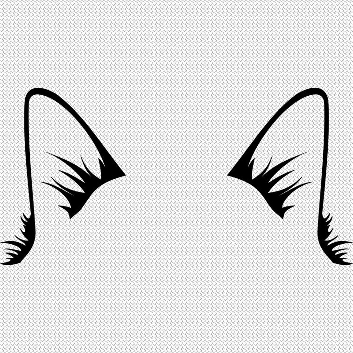 Cat Ears SVG Digital File Cute Cat Ears for Cricut - Etsy