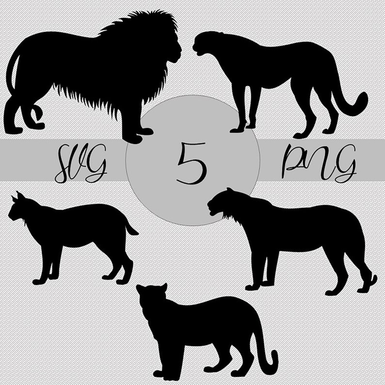 Wild Cats SVG, PNG - Etsy