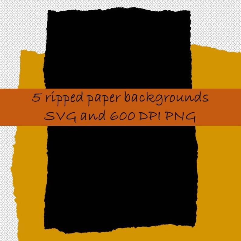 Ripped Paper Backgrounds. 5 Files. SVG and 600 DPI PNG. - Etsy