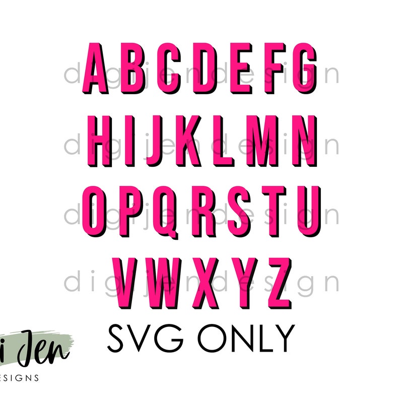 Layered Fonts Svg - Etsy