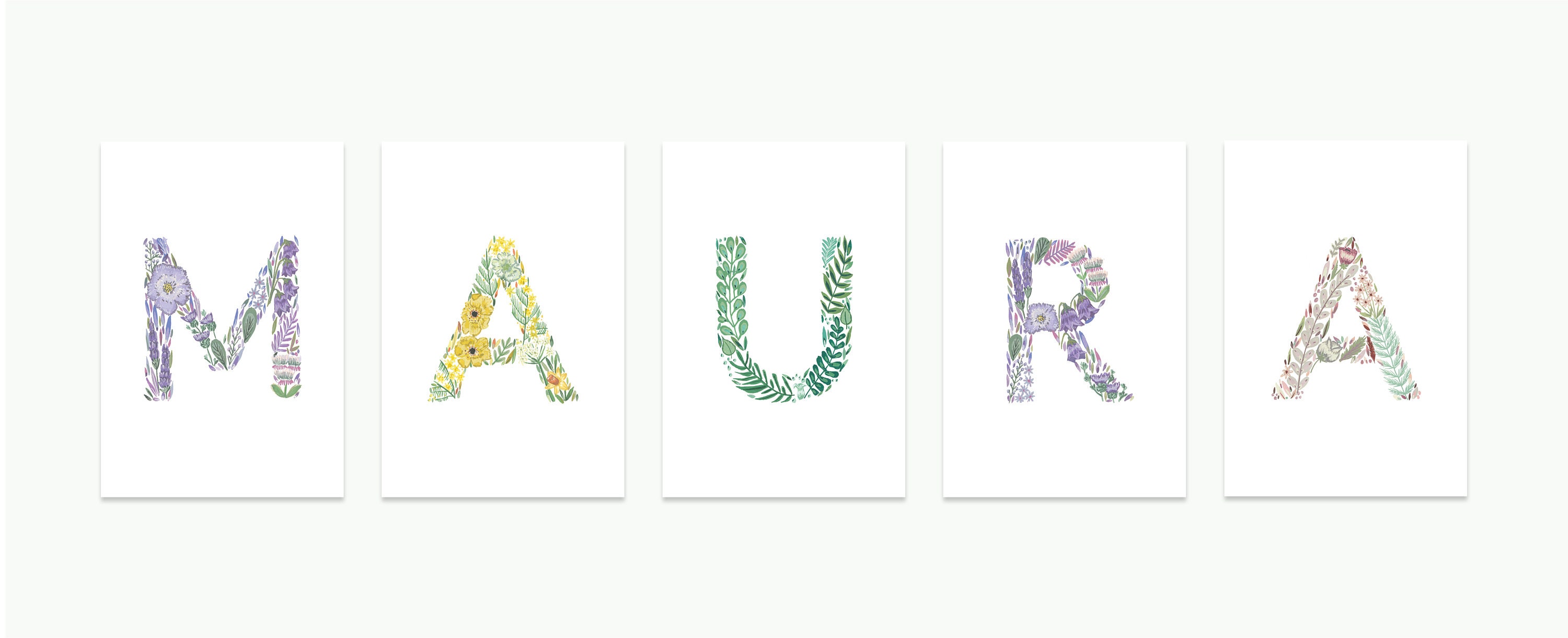 Letter 'U' 5x7inch Letter Print - Etsy
