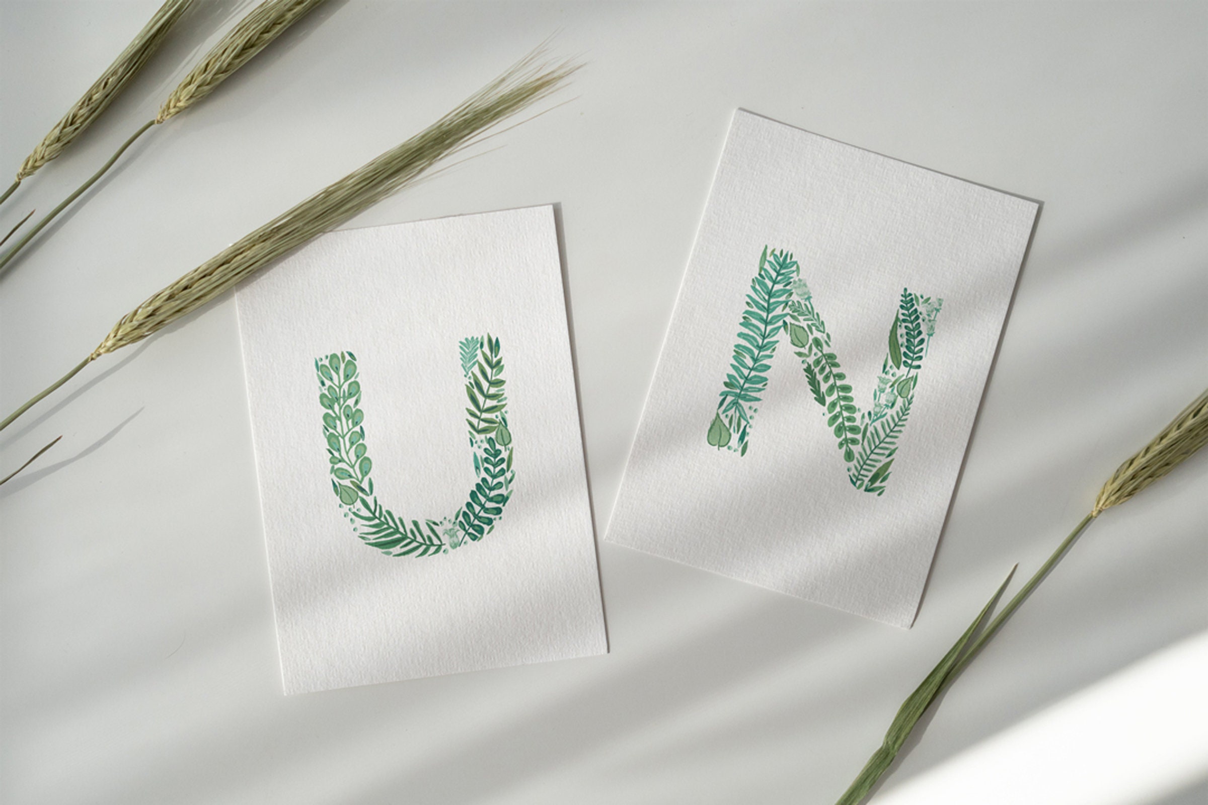 Letter 'U' 5x7inch Letter Print - Etsy