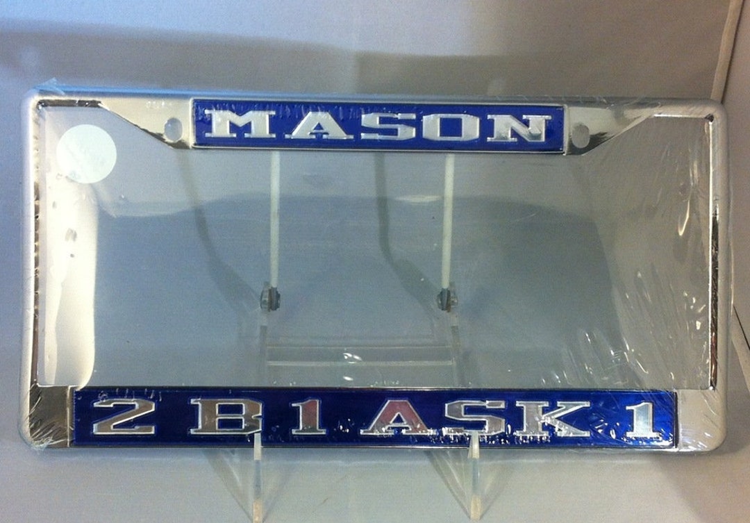 Mason 2B1 Ask1 License Plate Frame - Etsy