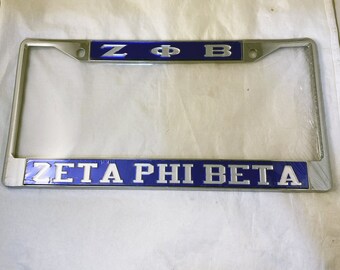 Sorority License Plate Frame - Etsy