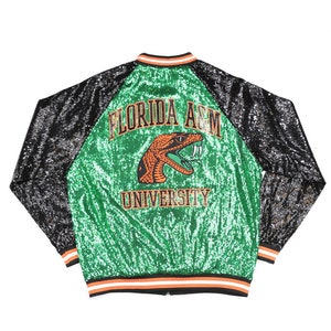 Florida A&M University FAMU Sequin Jacket-green/black - Etsy