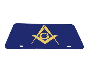 Masonic License Plate Frame | Etsy