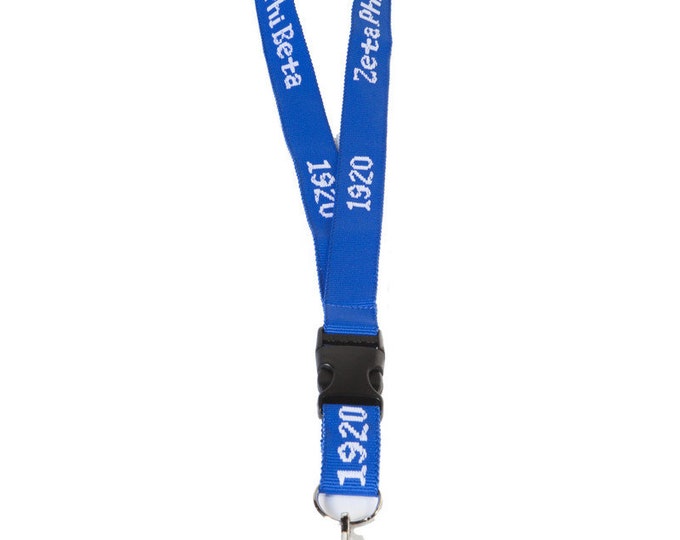 Blue Padded Zeta Phi Beta Sorority Keychain | Geri's