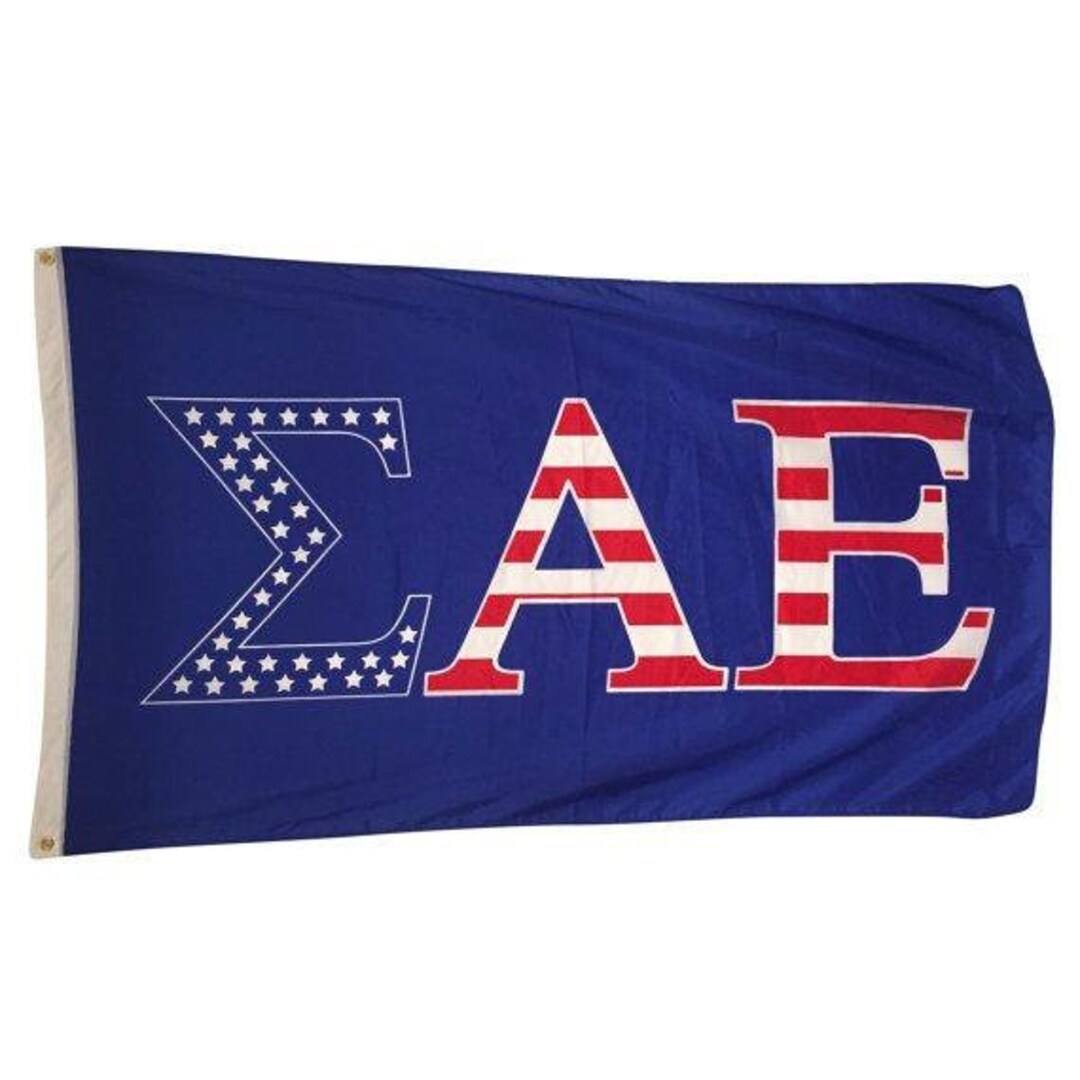 Sigma Alpha Epsilon SAE Fraternity Flag USA Greek Letters - Etsy
