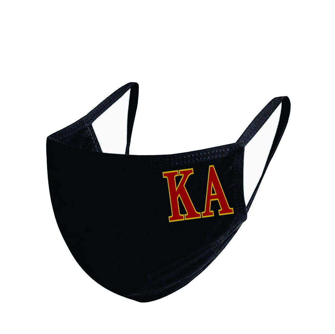 Kappa Alpha Fraternity Face Mask-black - Etsy