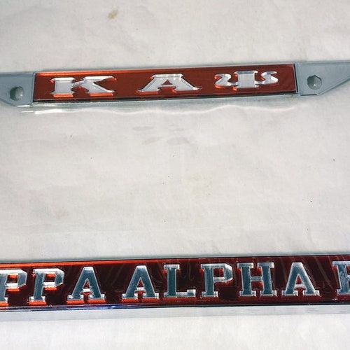 Kappa Alpha Psi Three Greek Letter License Plate Frame Style - Etsy