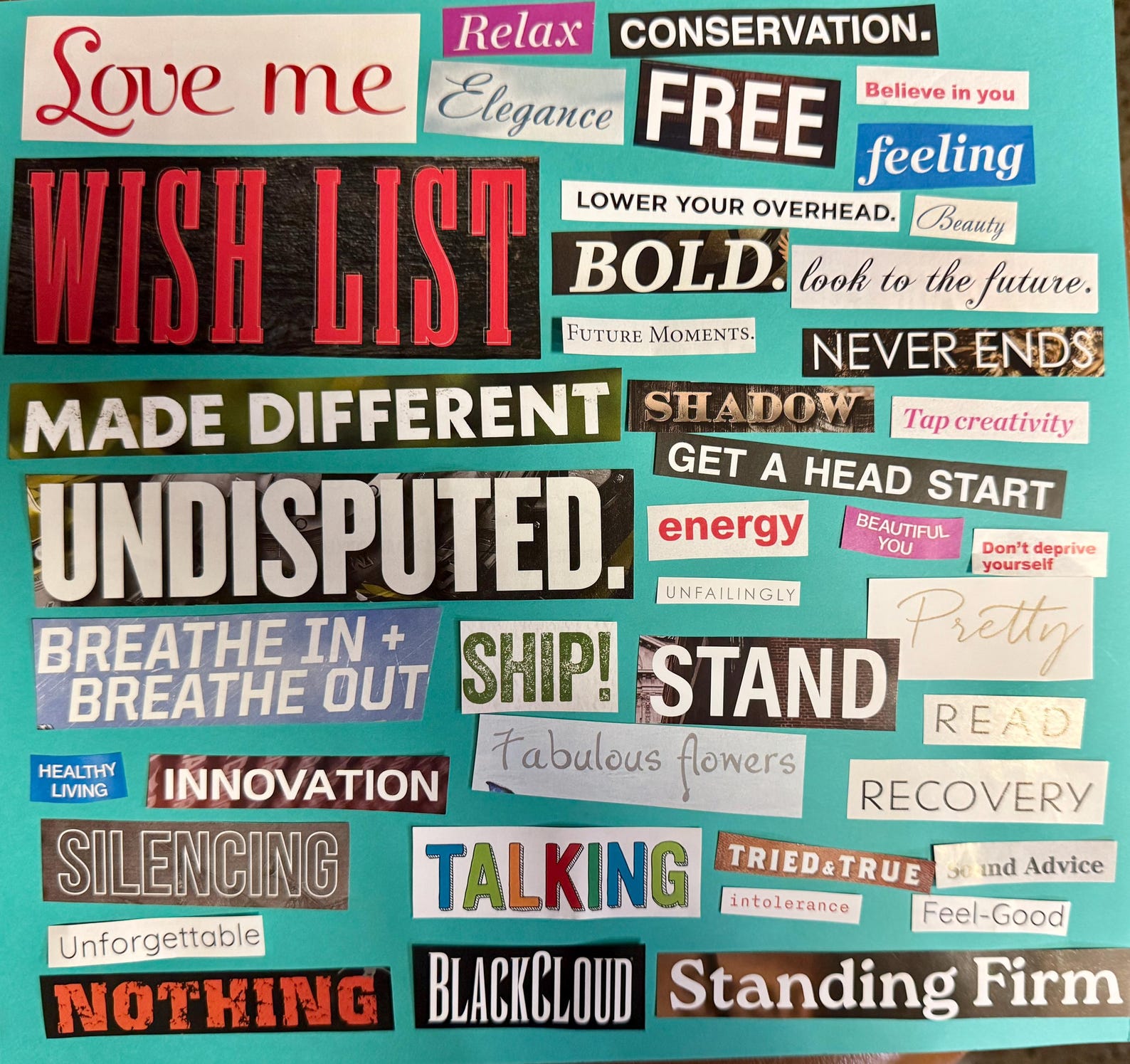 Magazine Cutout Words & Phrases: Collage Art Ephemera for Journals - Etsy