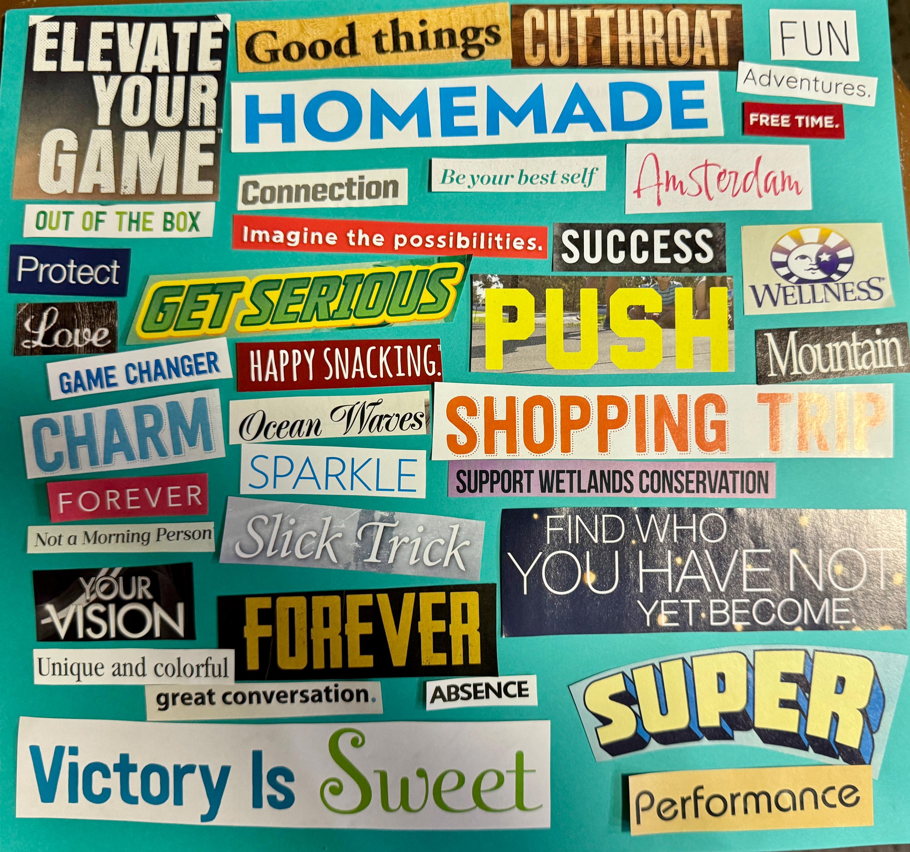 Magazine Cutout Words & Phrases: Collage Art Ephemera for Journals - Etsy