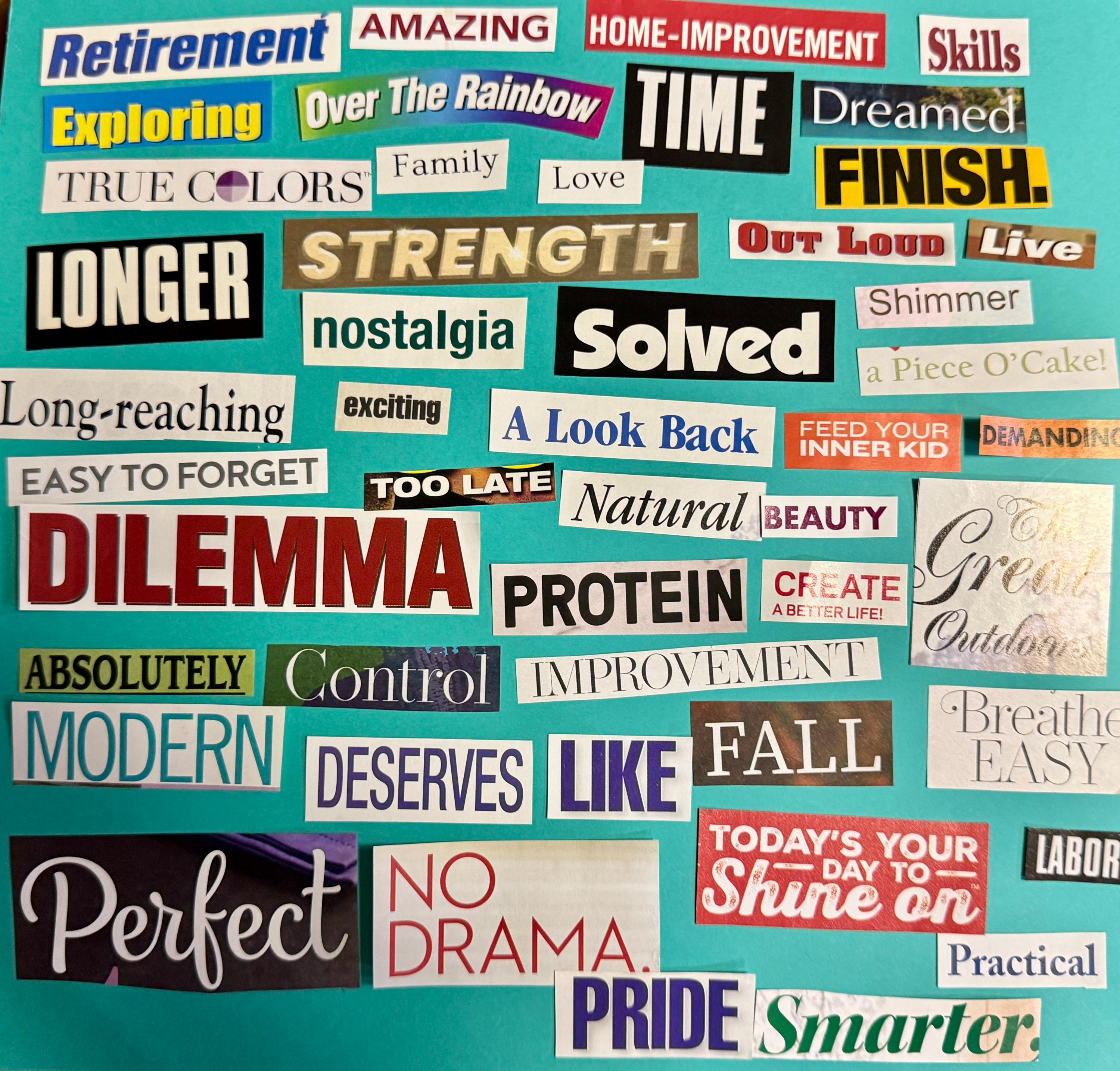 Magazine Cutout Words & Phrases: Collage Art Ephemera for Journals - Etsy