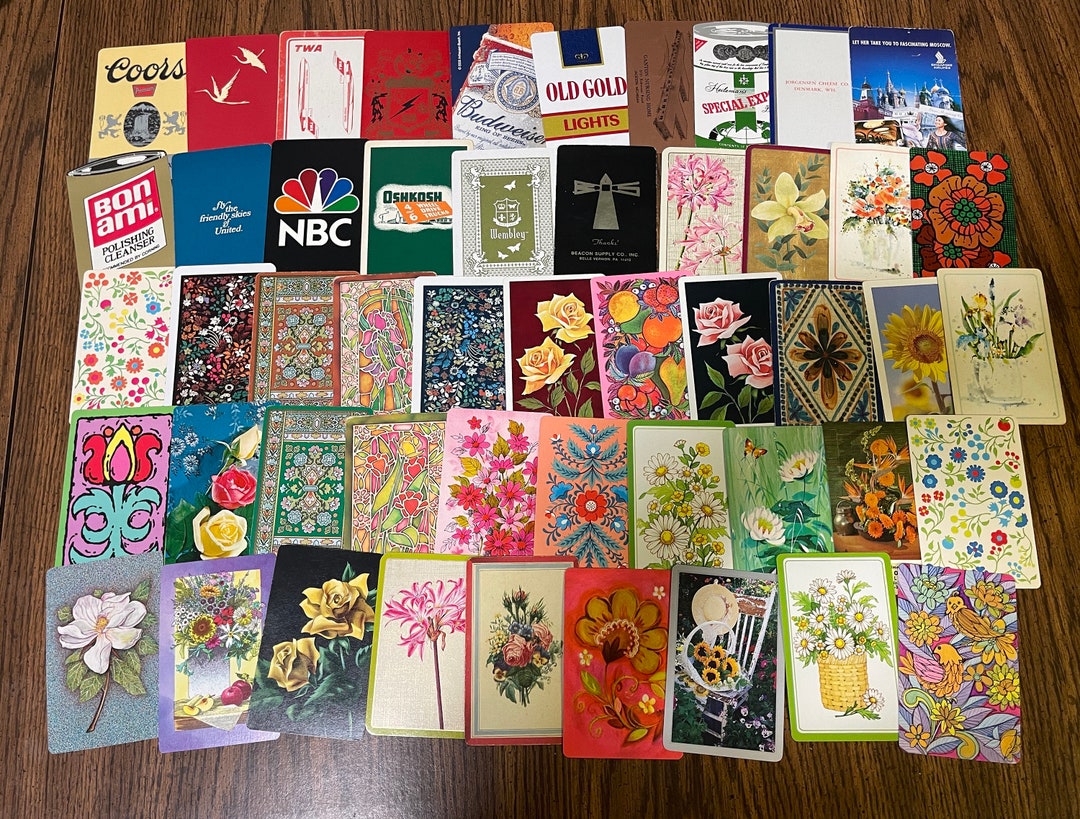 50 Single Swap Playing Cards Advertising Businesses Co. - Etsy