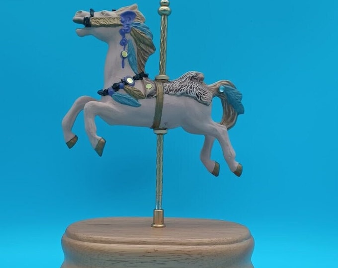 Vintage Animated Carousel Horse Music Box, Plays: "carousel Waltz" - Etsy