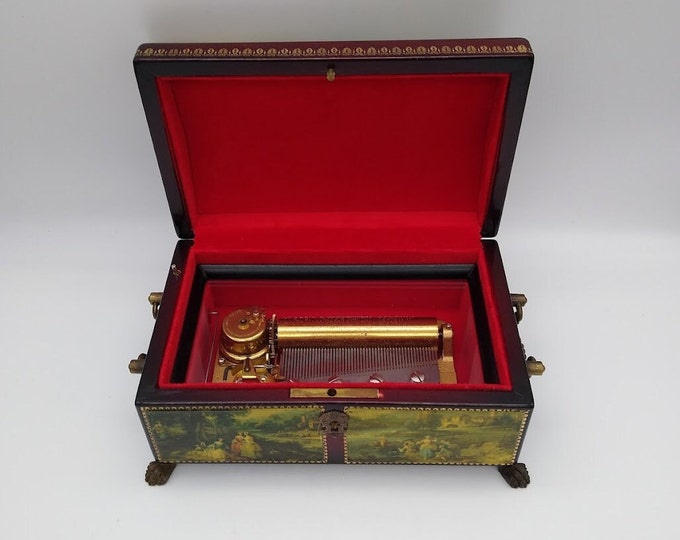 Beautiful Vintage Reuge 4/50 Music Box. Made in Switzerland. - Etsy