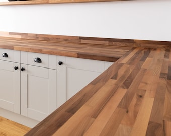 Solid Oak Kitchen Worktops | Lengths: 1M to 4M | Oak Wooden Worktop ...