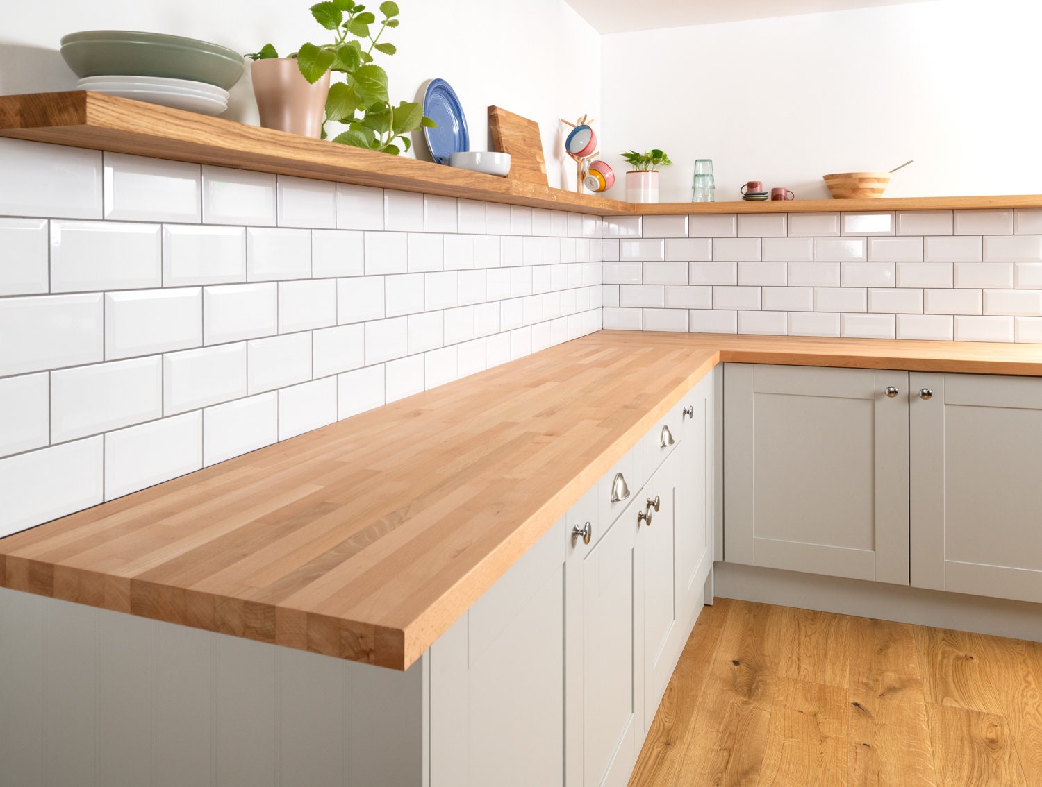 Solid Beech Kitchen Worktops | Lengths: 1M to 4M | Wooden Worktop ...