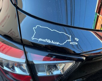 Puerto Rico Car Decal | Etsy