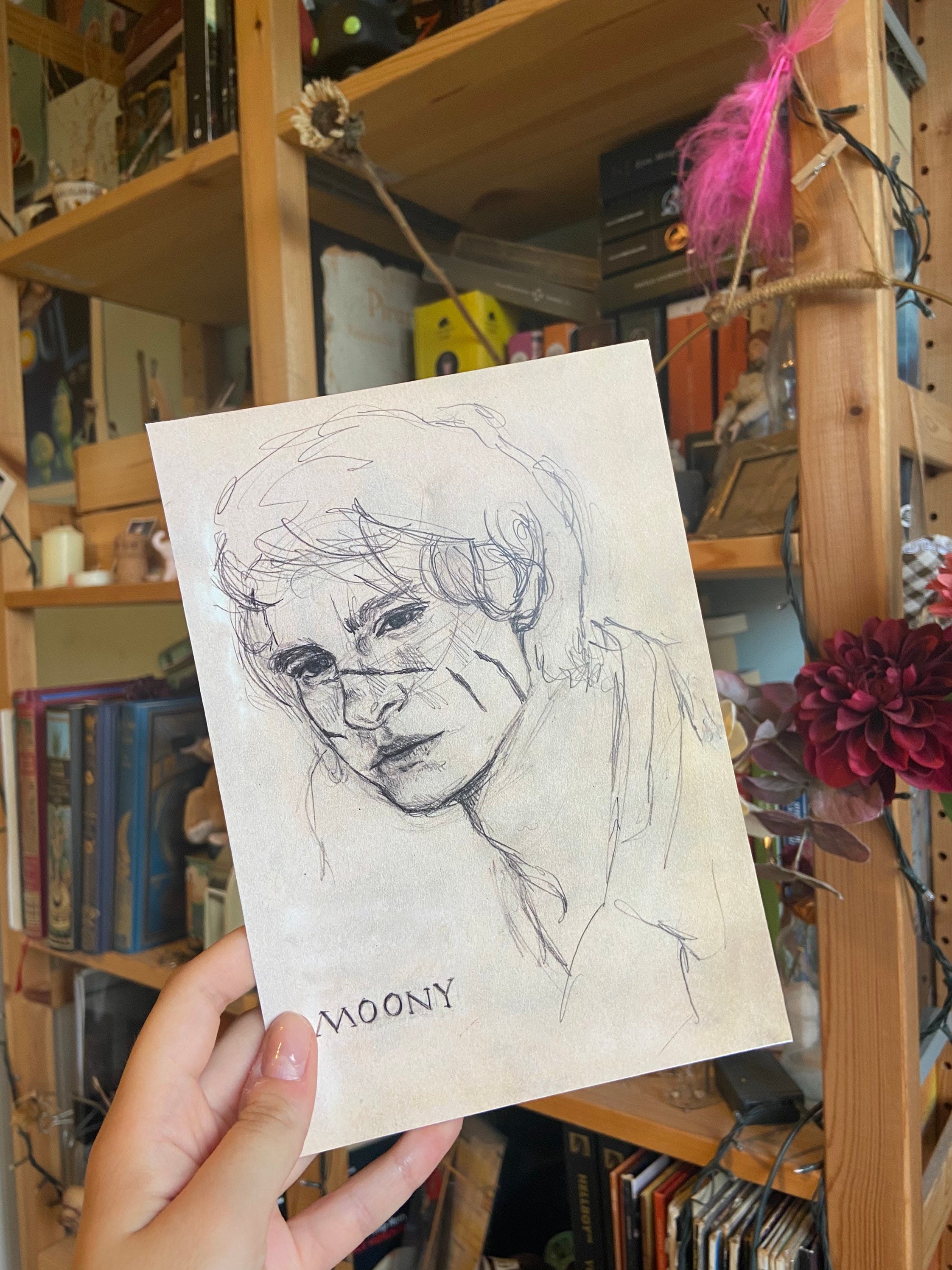 Prints Moony a5 print Letterpress Prints Art & Collectibles etna.com.pe