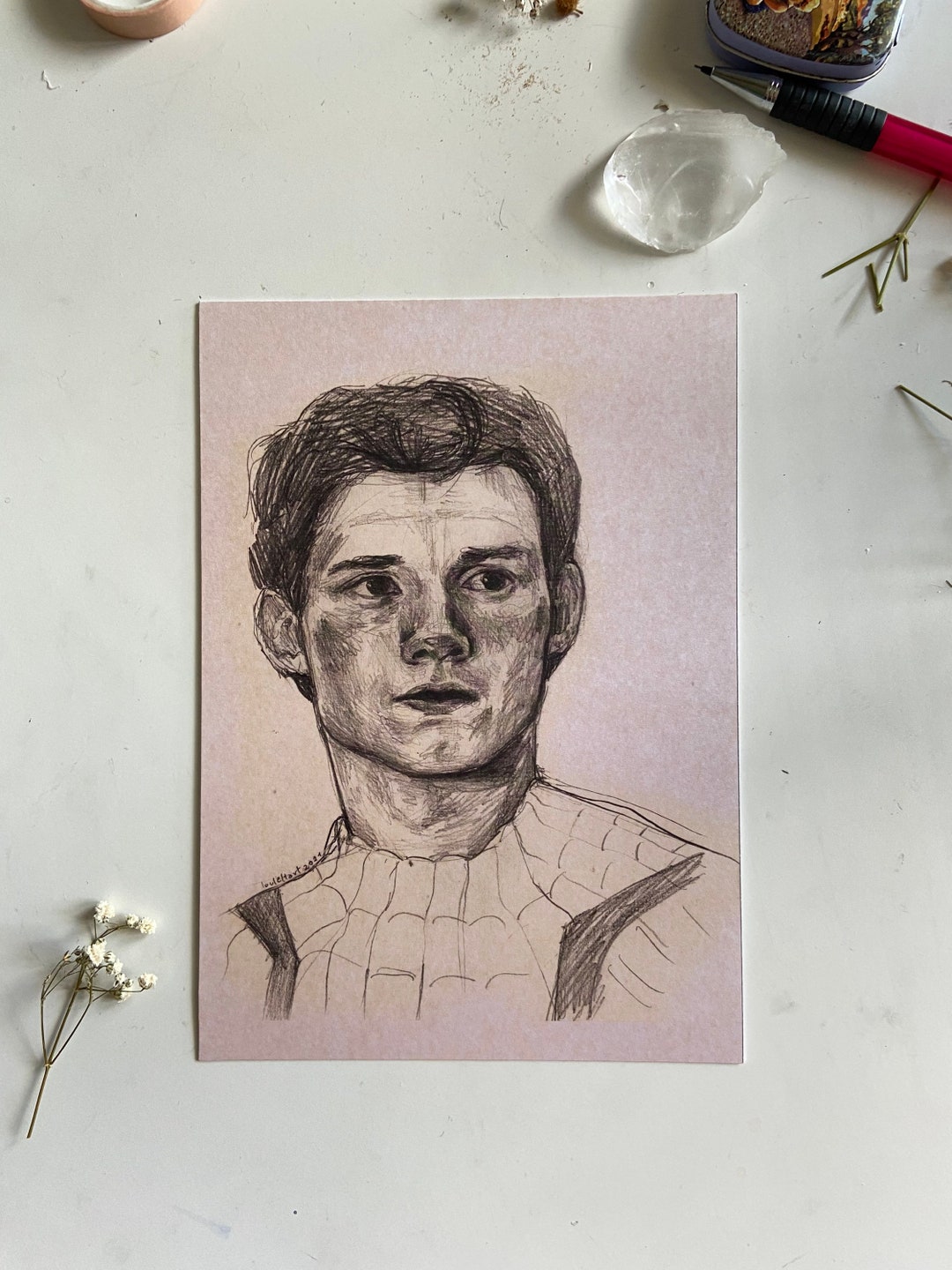 Spider-man Tom Holland Stampa A5 - Etsy