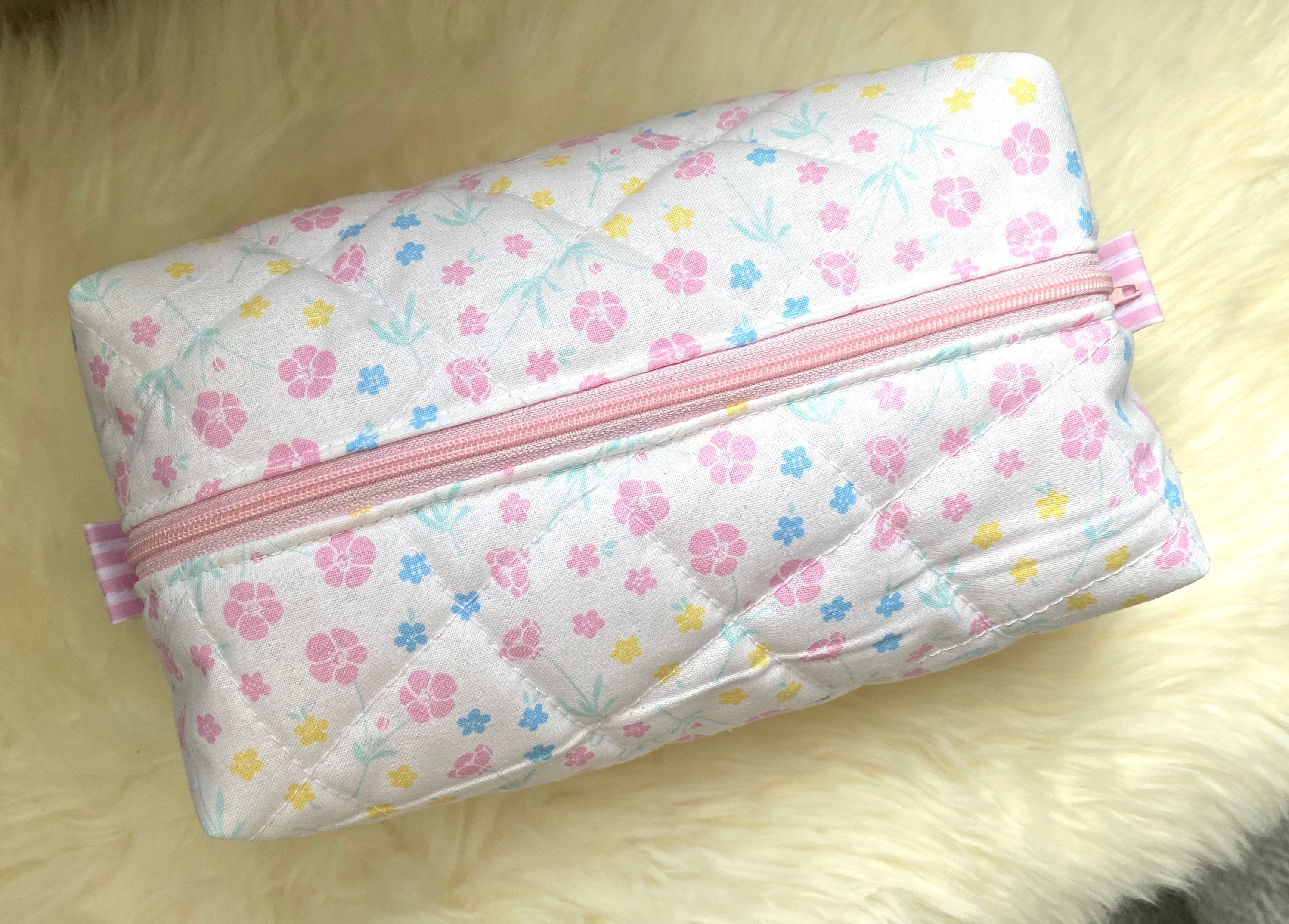 Floral Make Up Bag Quilted Cosmetics Bag Handmade In The Uk Etsy