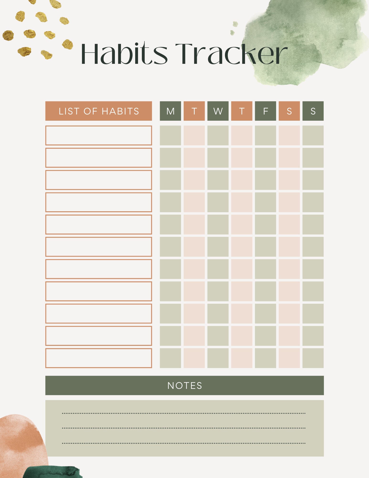 Bundle | ADHD Planner | Habit Tracker, Weekly Planner, Digital ...