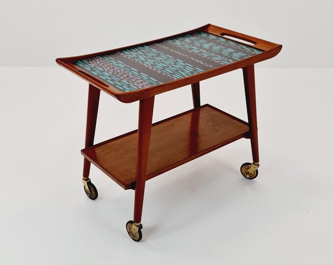 Original German Vintage Trolley Mid Century German Design Bar Cart for ...
