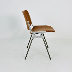 Mid Century Italian Leather Castelli Chair by Giancarlo Piretti 1980s ...