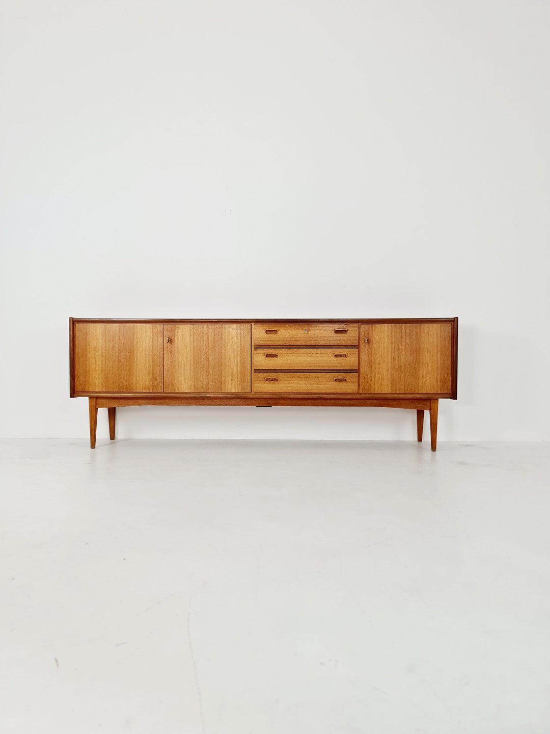 Mid Century Modern German Teak Sideboard by Bartels Möbel, 1960s - Etsy