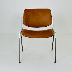 Mid Century Leather Italian Castelli Chair by Giancarlo - Etsy