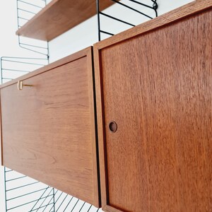 Wall-mounted Original Swedish String Shelf System, Bookcase Teak by ...