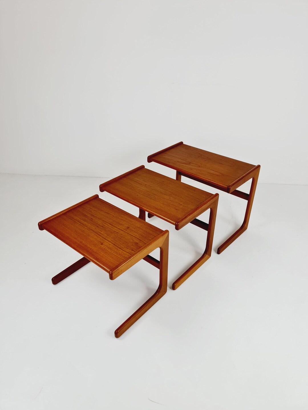 Midcentury Danish Teak Nesting Tables Side Tables By Salin Nyborg