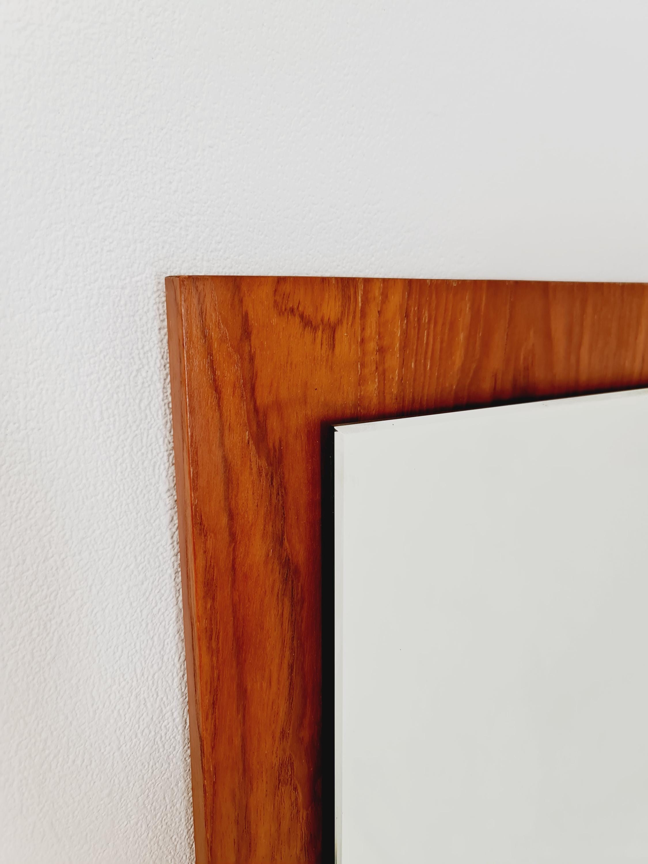 Big Teak Swedish Mid-century Modern Wall-mounted Mirror, 1960s - Etsy