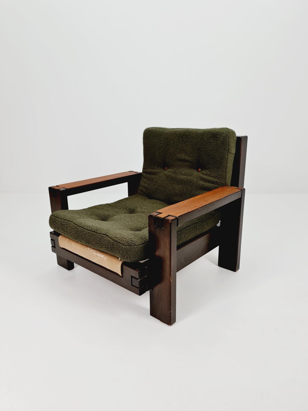 Mid Century Solid Lounge Chair/easy Chair by Rausch Collection Lugand ...