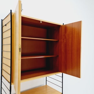 Free Standing String Shelf-system, Bookcase With Cabinet Eshe by WHB ...