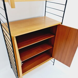 Free Standing String Shelf-system, Bookcase With Cabinet Eshe by WHB ...