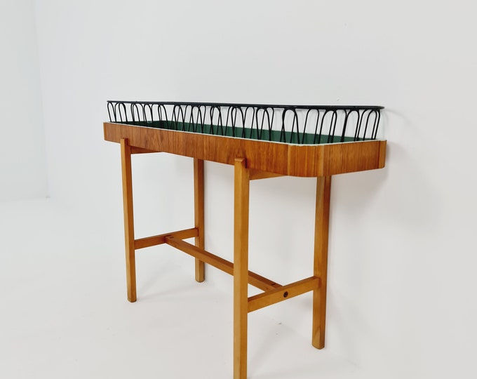 Swedish Teak And Oak Plant Stand Flower Table Ikea 1960s Etsy