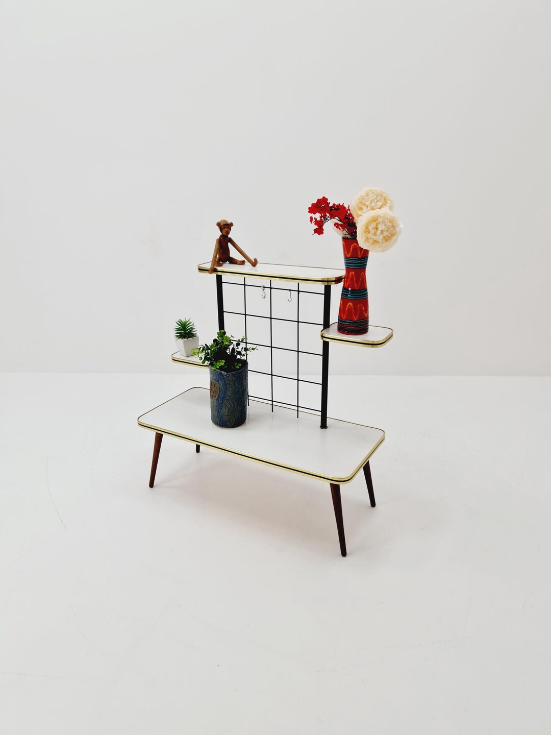 Big 1950s German Plant Stand, Vintage Mid-century Minimalist Indoor ...