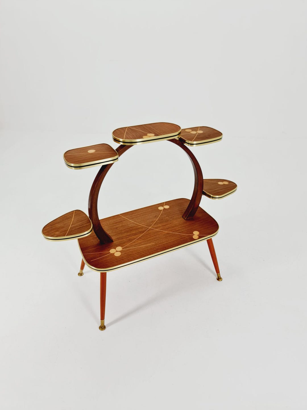 Rare Large German Plant Stand, Mosaic Vintage Mid-century Minimalist ...