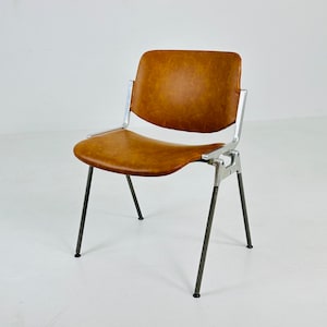 Mid Century Leather Italian Castelli Chair by Giancarlo - Etsy