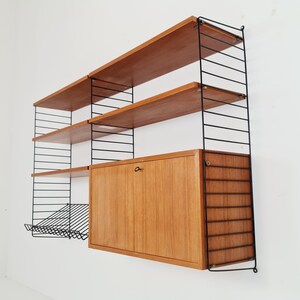 Wall-mounted Original Swedish String Shelf System, Drawers, Bookcase ...