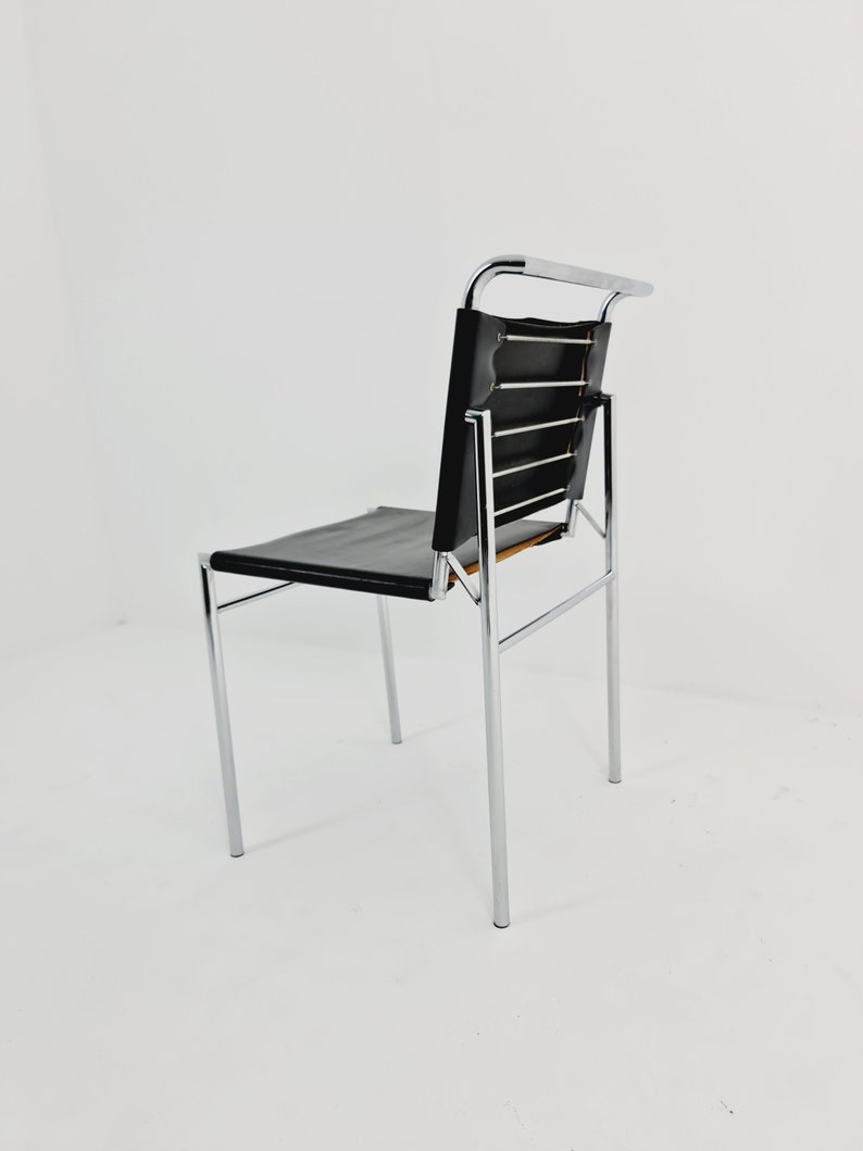 Classicon Roquebrune Chair in Black With Chrome Legs by Eileen - Etsy