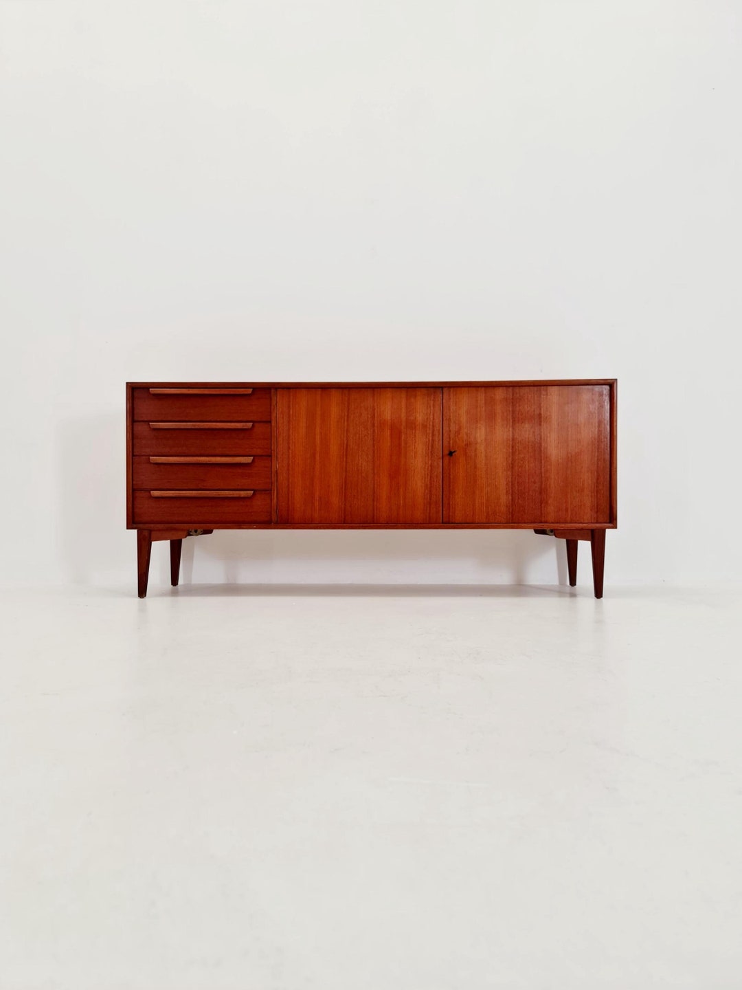 Mid Century Modern German Teak Sideboard by WK Möbel, 1960s - Etsy