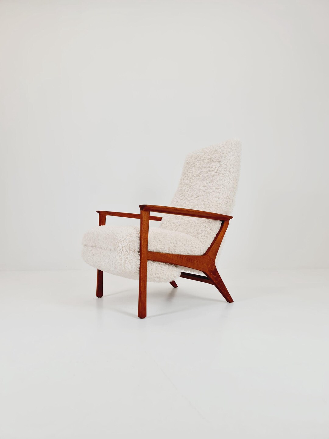 German Lounge Chair With Foot Rest, 1950s - Etsy