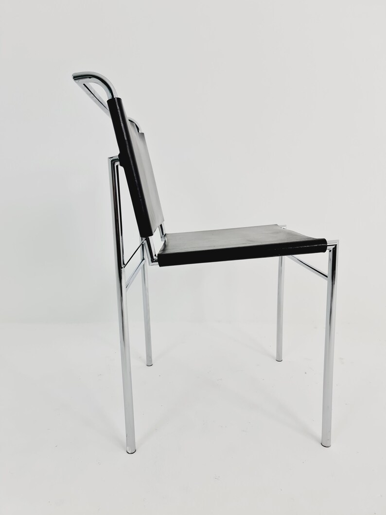 Classicon Roquebrune Chair in Black With Chrome Legs by Eileen - Etsy