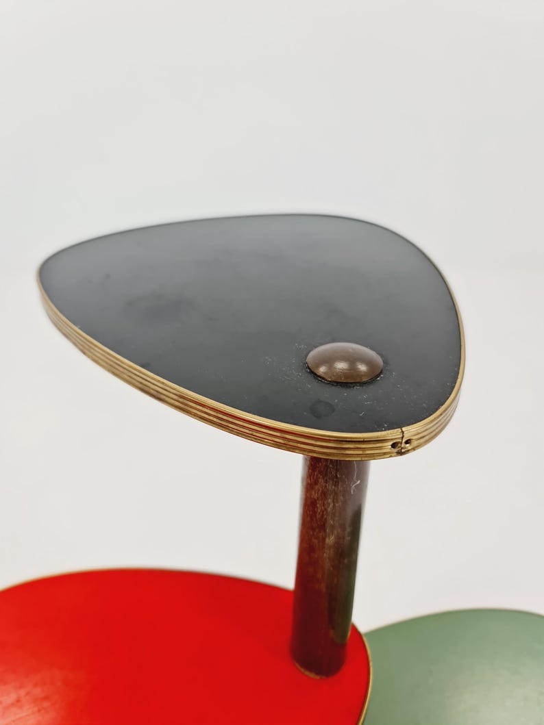 1950s German Plant Stand, Colorful Vintage Mid-century Minimalist ...