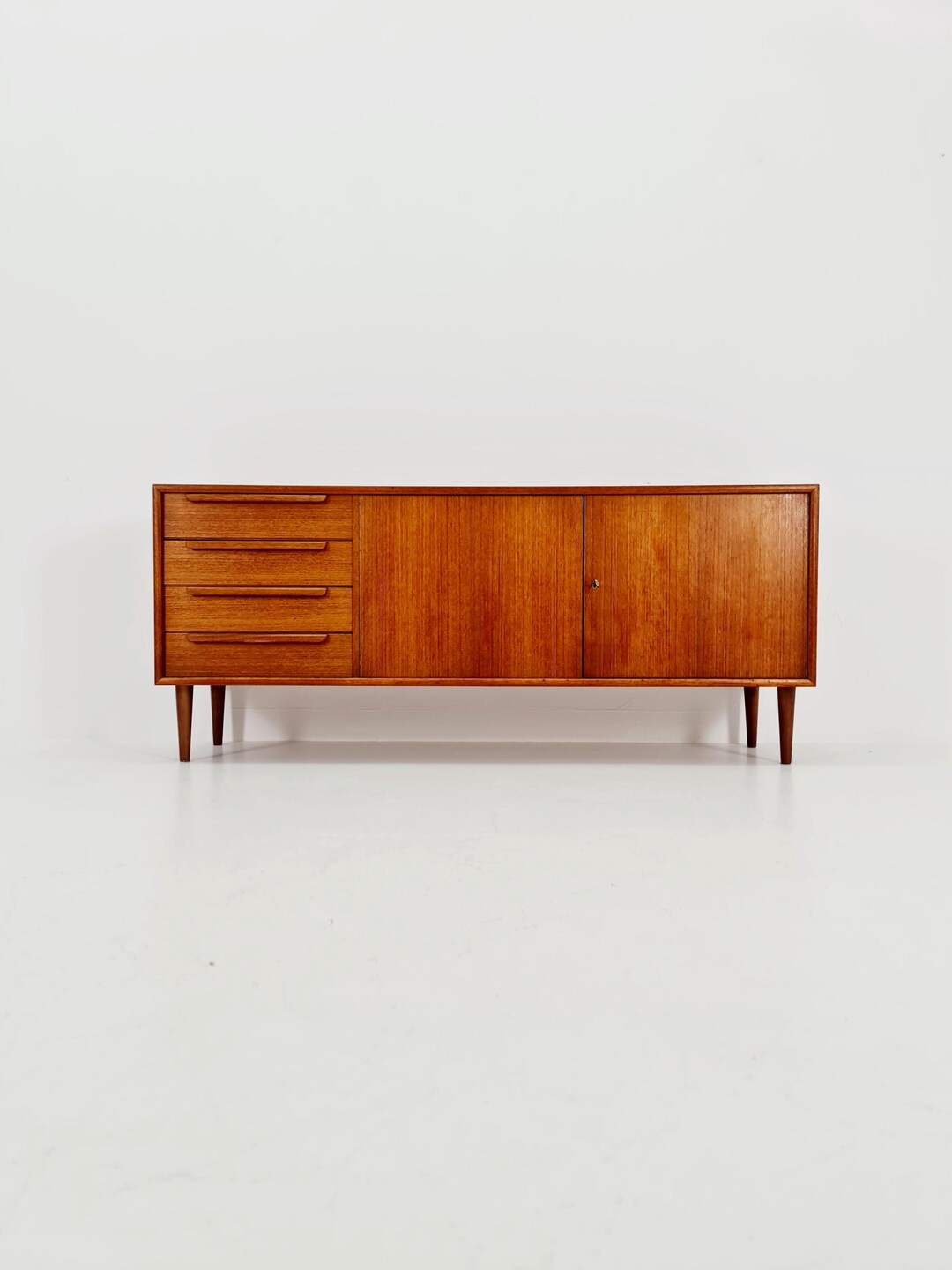 Mid Century Modern German Teak Sideboard by WK Möbel, 1960s - Etsy